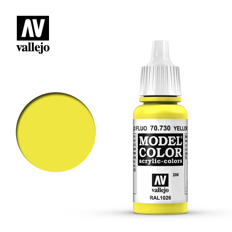 Model Color Yellow Fluorescent - Hobby Paints